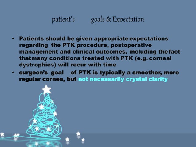Excimer Laser Phototheraputic Keratectomy ( PTK ) | PPTX | Eye and ...