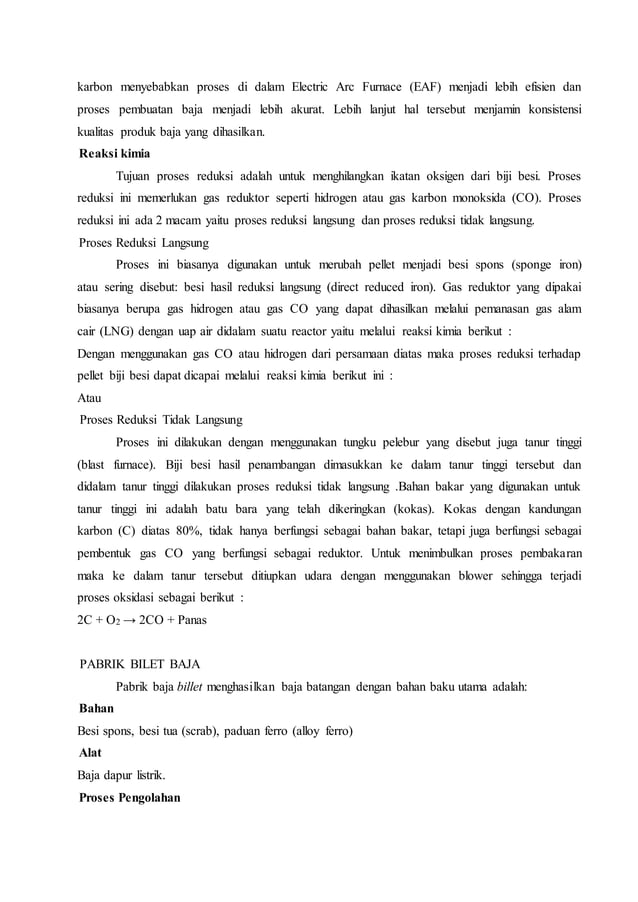 Pt krakatau steel, | DOCX