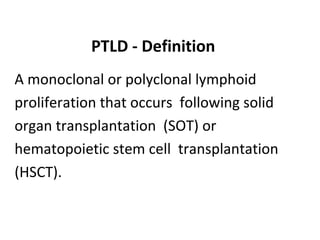 PTLD | PPT