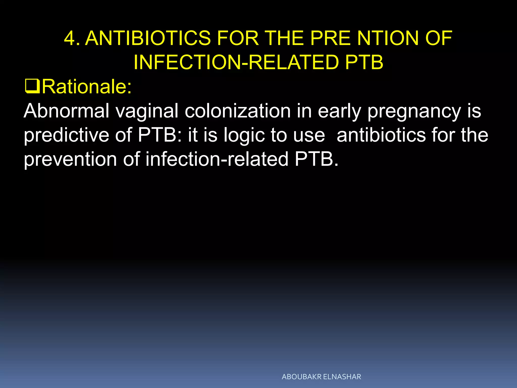 Prevention of infection-Related Preterm Birth | PPT