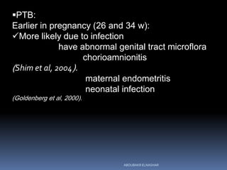Prevention of infection-Related Preterm Birth | PDF