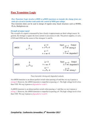 Pass Transistor Logic | PDF
