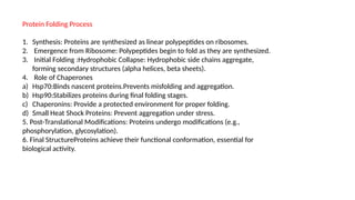 Post -translational modifications notes. | PPTX