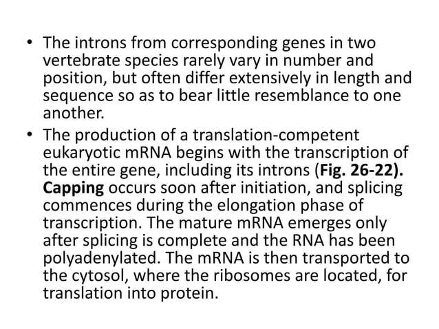 POST TRANSCRIPTIONAL MODIFICATIONS IN EUKARYOTES | PPTX