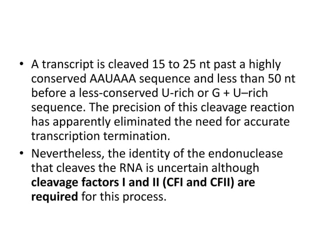 POST TRANSCRIPTIONAL MODIFICATIONS IN EUKARYOTES | PPTX
