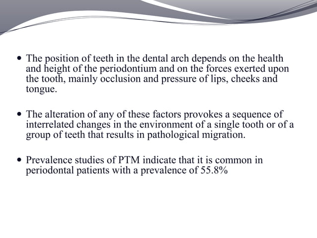 PATHOLOGIC TOOTH MIGRATION .pptx