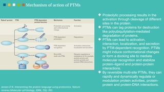 Brief introduction of post-translational modifications (PTMs) | PPT