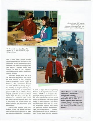 PT magazine article 1994 | PDF | Physical Therapy | Wellness
