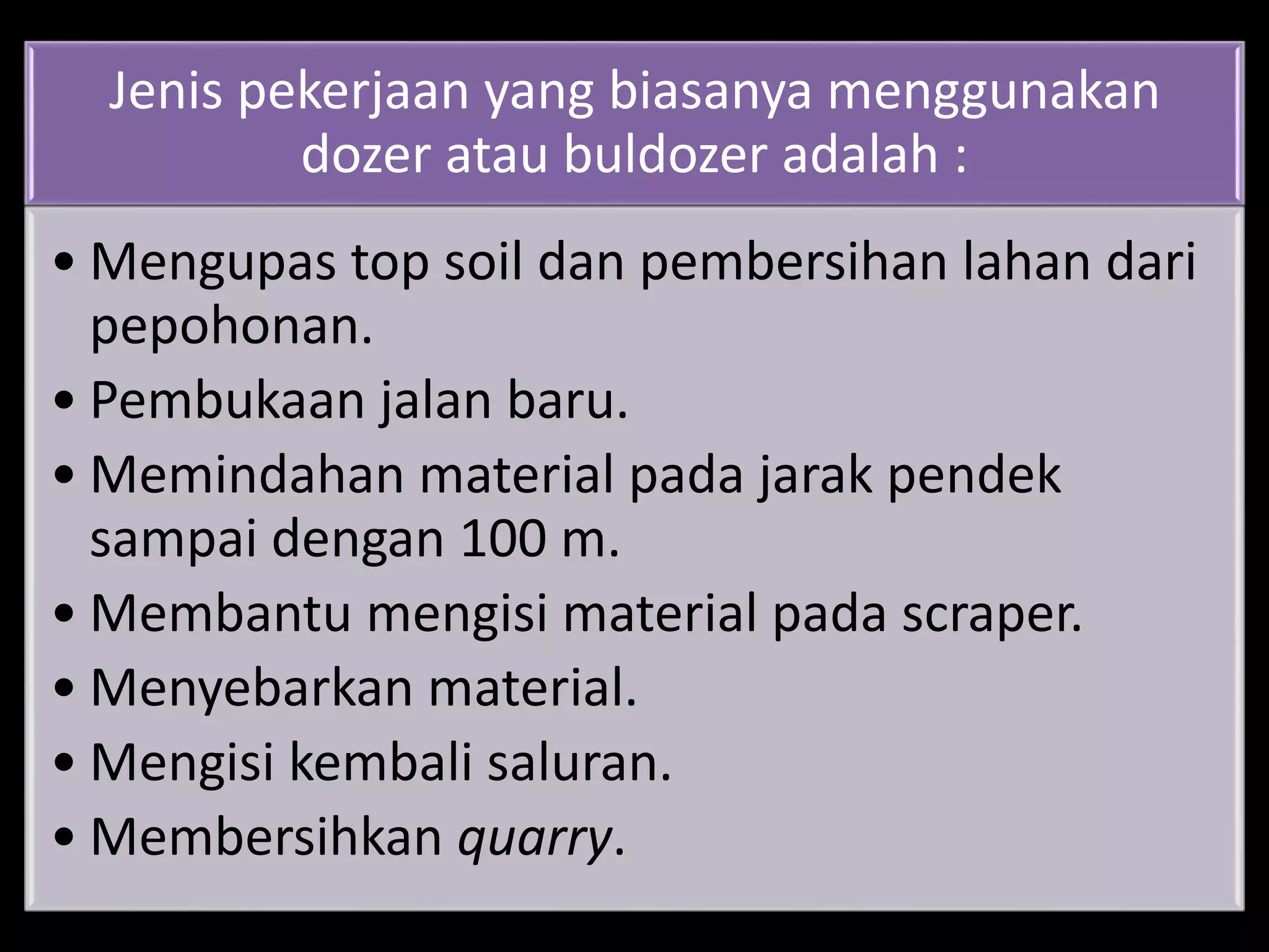 Ptm alat berat dozer | PPTX