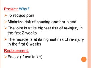 PT MANAGEMENT IN ACUTE BLEED | PPT