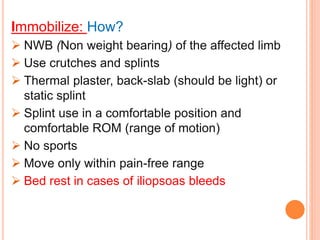 PT MANAGEMENT IN ACUTE BLEED | PPTX