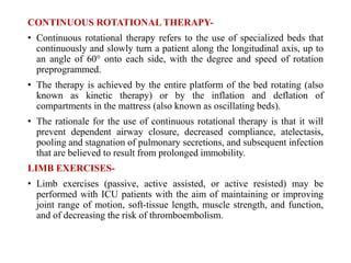 Pt management in icu | PPTX