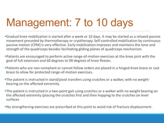 PT Management of Fractures of Condyles of Femur | PPTX