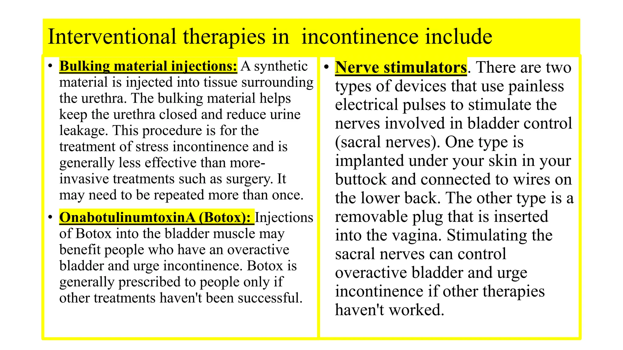 PT MANAGEMENT OF URINARY INCONTINENCE.pptx
