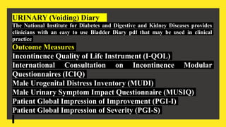 PT MANAGEMENT OF URINARY INCONTINENCE.pptx