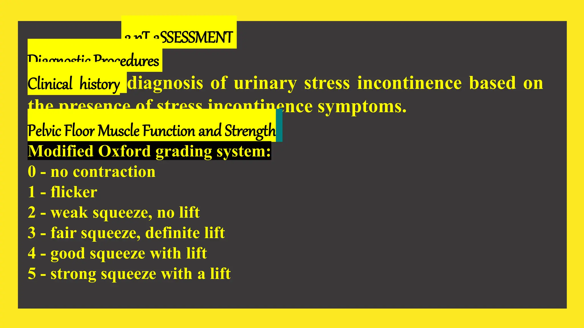 PT MANAGEMENT OF URINARY INCONTINENCE.pptx