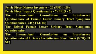 PT MANAGEMENT OF URINARY INCONTINENCE.pptx