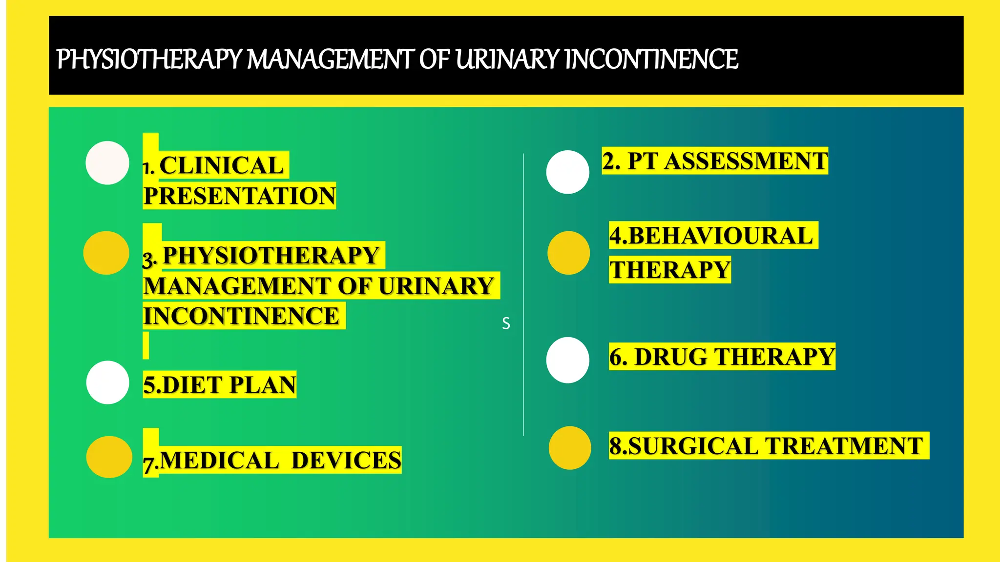 PT MANAGEMENT OF URINARY INCONTINENCE.pptx | Physical Therapy | Wellness