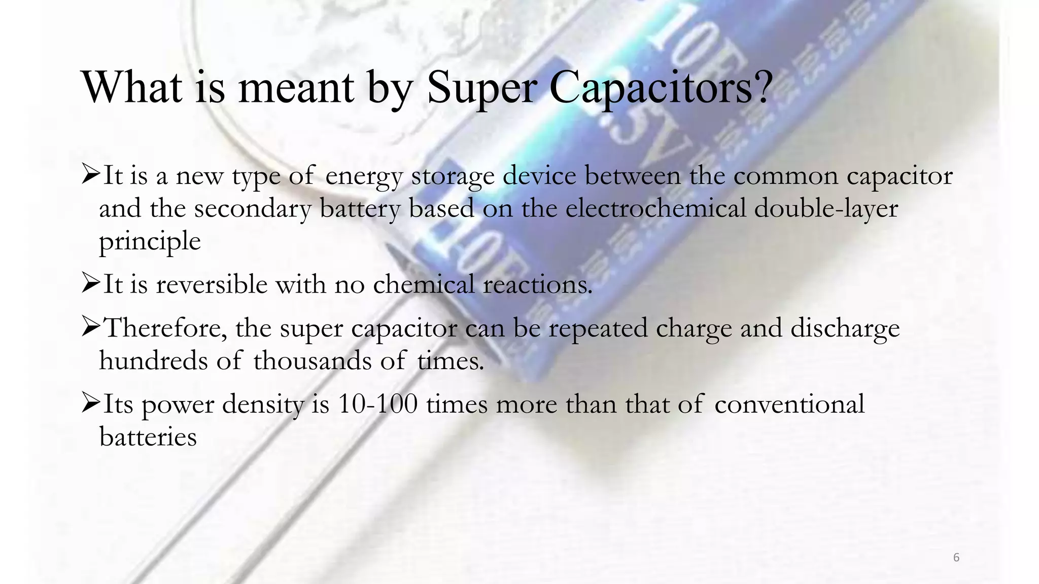 Super Capacitors Energy Storage System Applied in the Micro Grid | PPTX