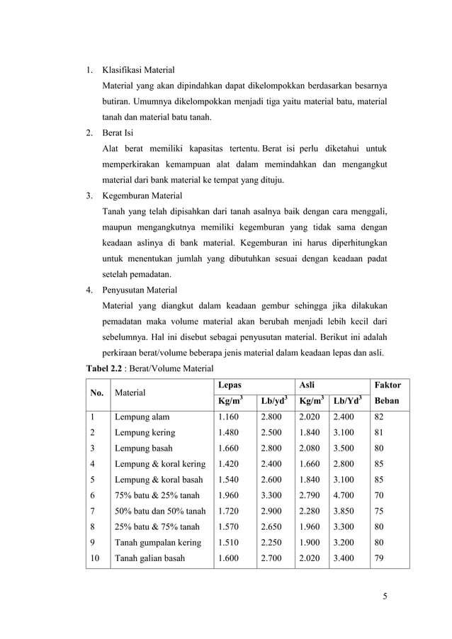 Tugas Besar Pemindahan Tanah Mekanis | PDF