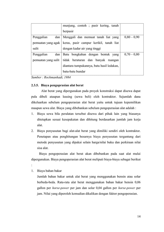 Tugas Besar Pemindahan Tanah Mekanis | PDF