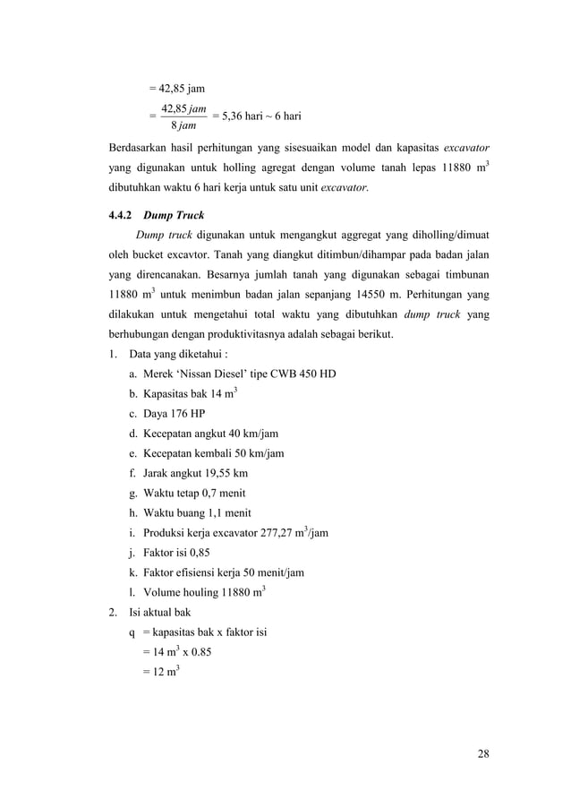 Tugas Besar Pemindahan Tanah Mekanis | PDF