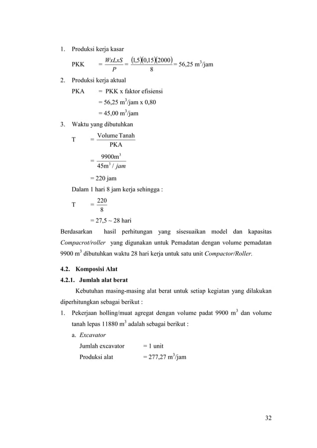 Tugas Besar Pemindahan Tanah Mekanis | PDF