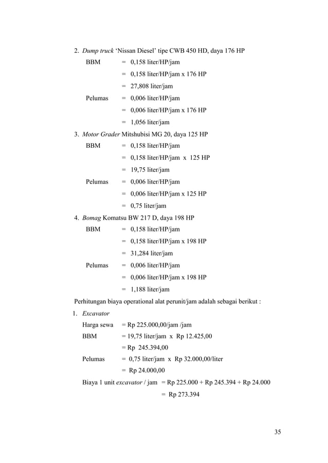 Tugas Besar Pemindahan Tanah Mekanis | PDF