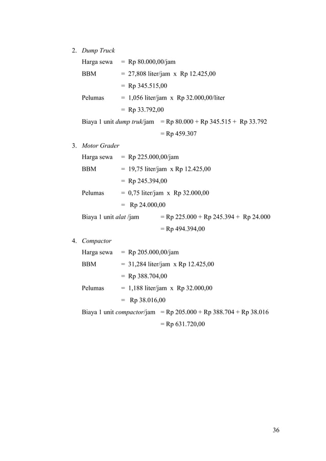 Tugas Besar Pemindahan Tanah Mekanis | PDF