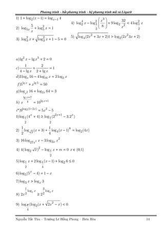 Pt mũ, logarit | PDF