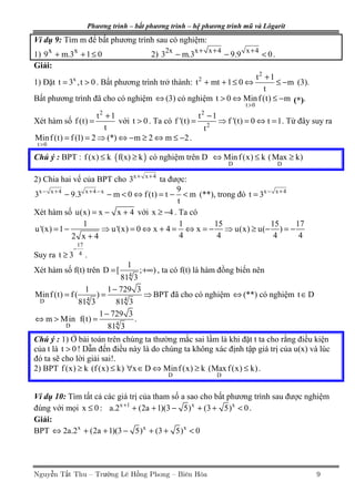 Pt mũ, logarit | PDF