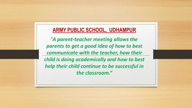 PTM points during ptm on parent teacher .pptx | Educational Assessment ...