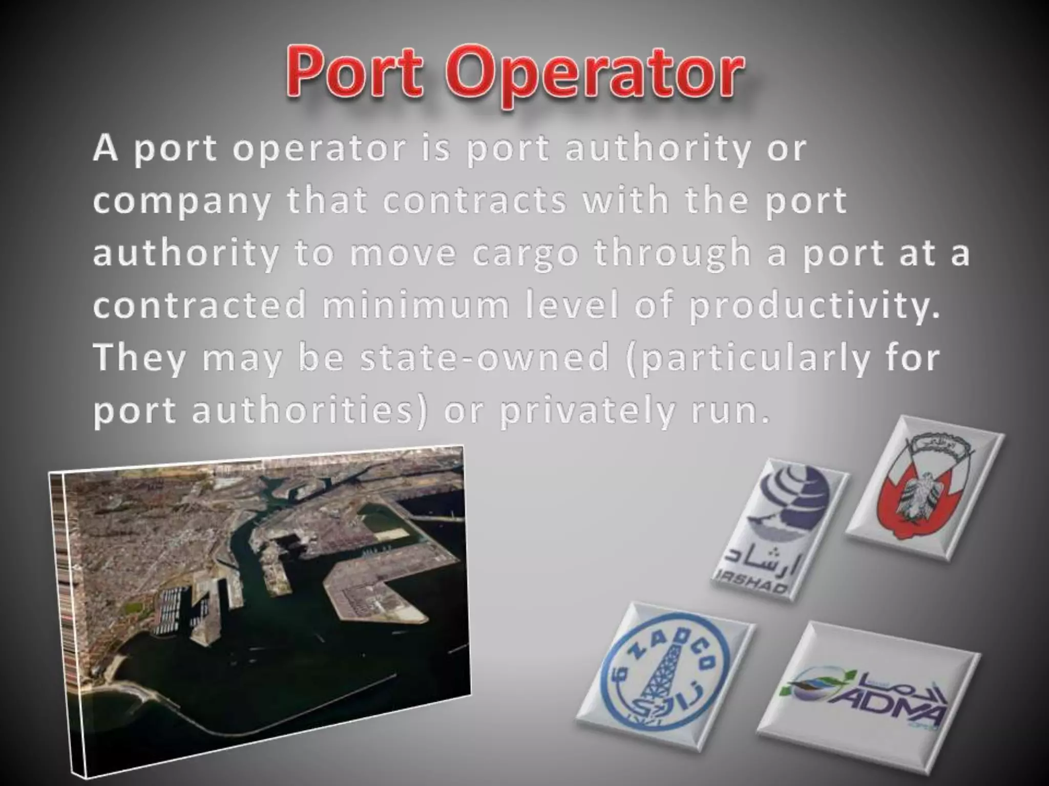 Port Traffic Management and Resources Logistics | PPSX