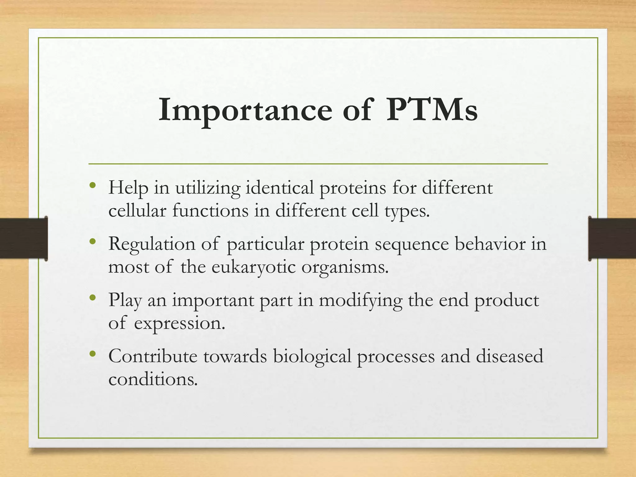 post-translational modification | PPTX