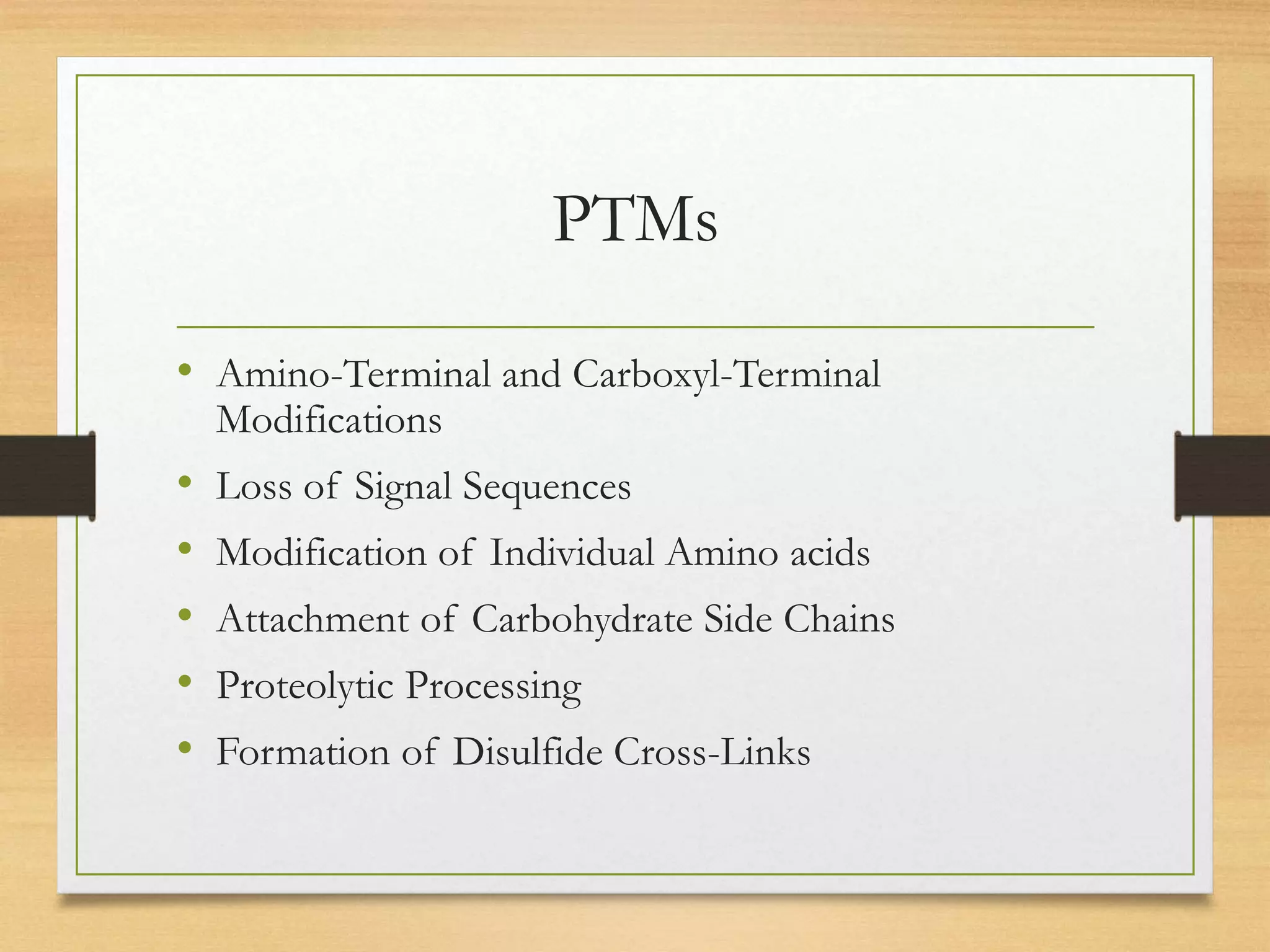 post-translational modification | PPTX