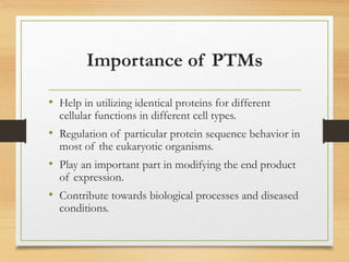 post-translational modification | PPTX