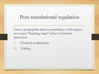 post-translational modification | PPTX