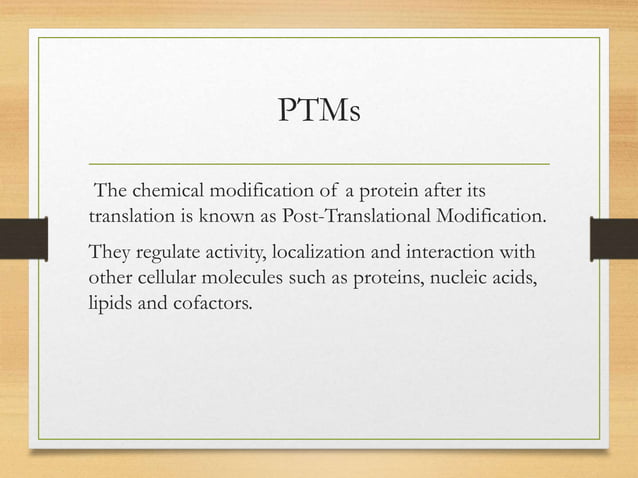 post-translational modification | PPTX