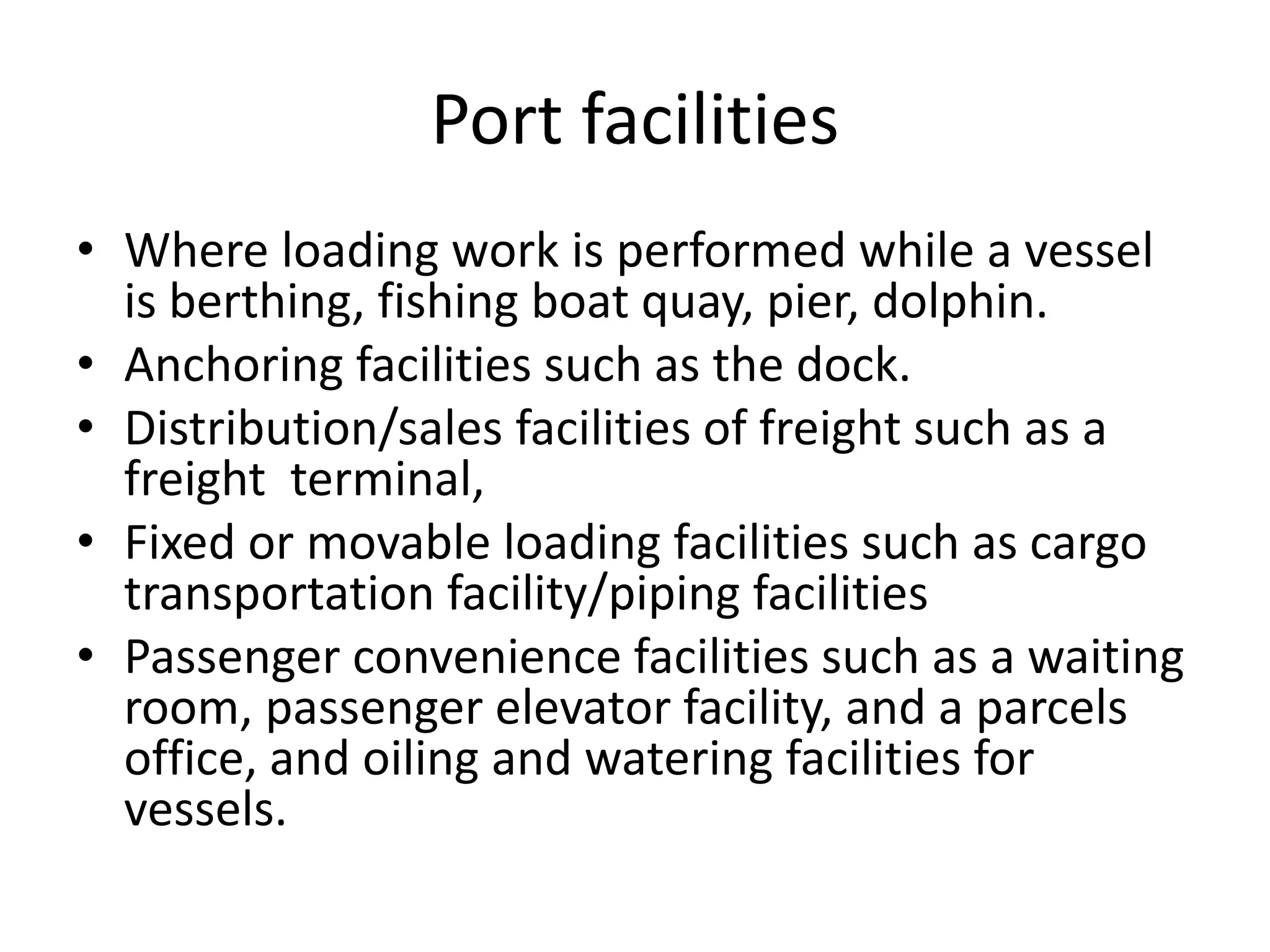Port and Terminal Management | PPTX