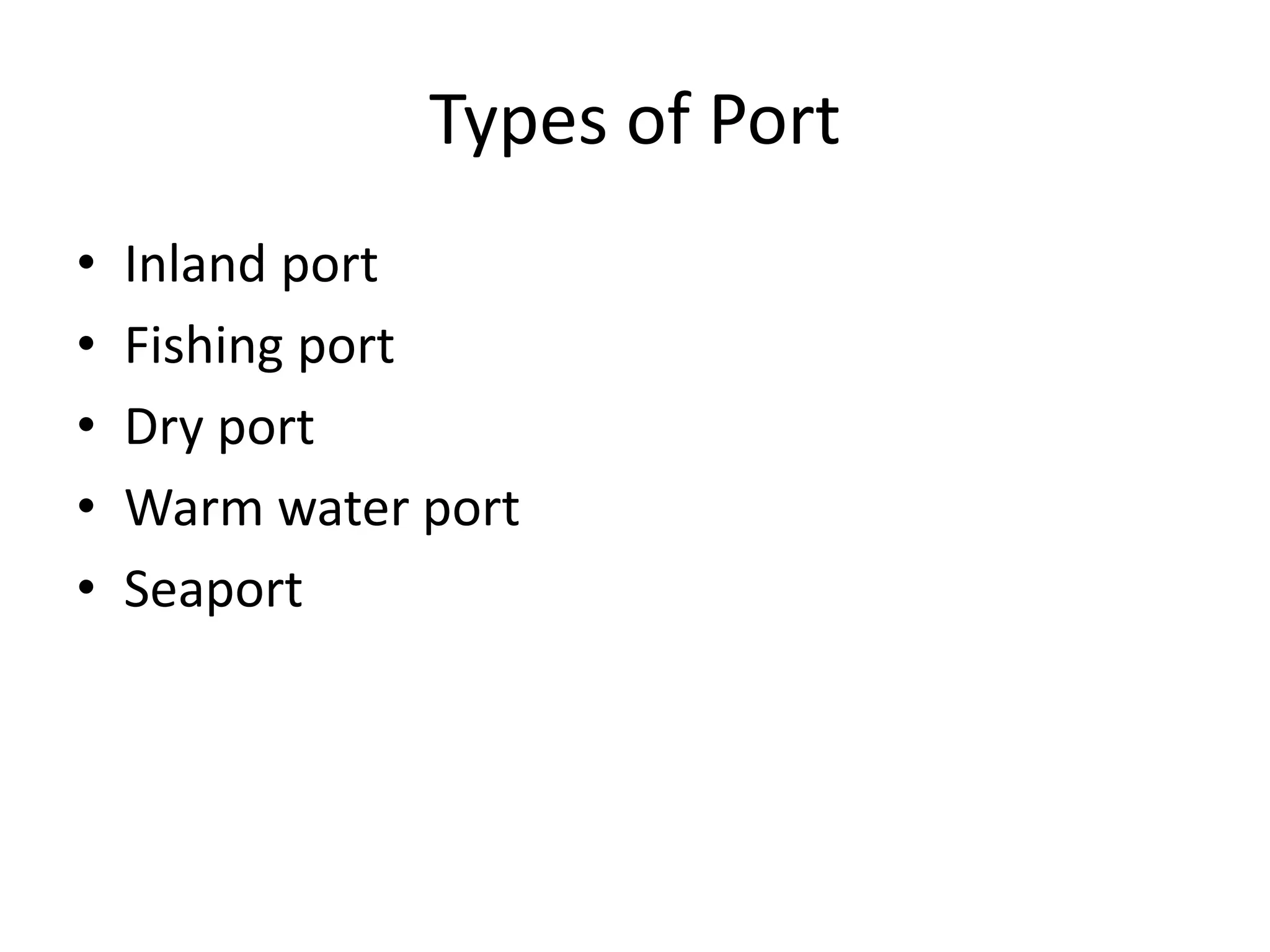 Port and Terminal Management | PPTX