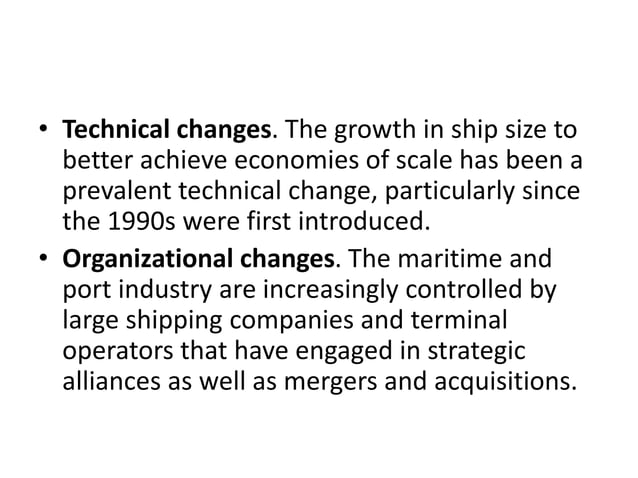 Port and Terminal Management | PPTX