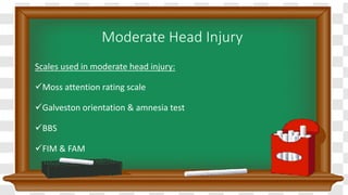 Physiotherapy management of Head Injury | PPTX