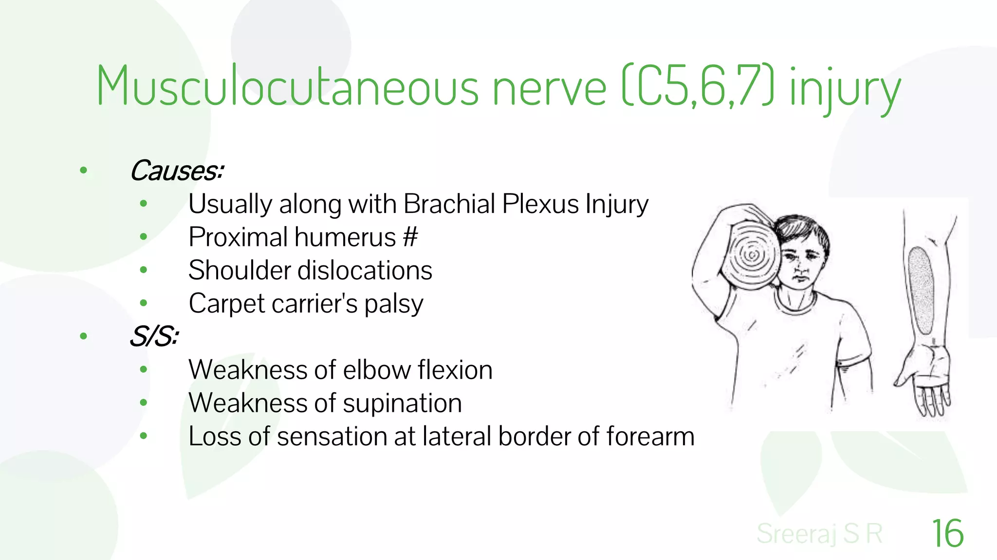 Physiotherapy Management in Peripheral nerve & Plexus injuries | PPTX