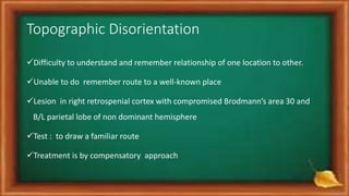 Physiotherapy management of perceptual disorders | PPTX
