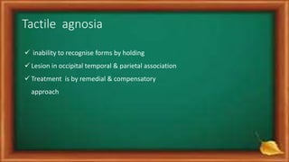 Physiotherapy management of perceptual disorders | PPTX