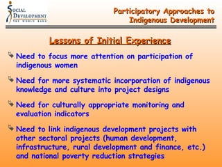 Indigenous people and sustainable development | PPT