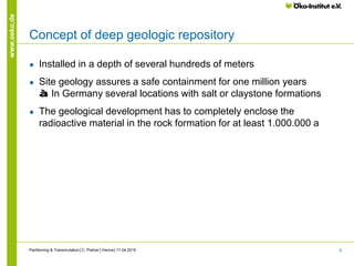 Partitioning & Transmutation: Solution for nuclear waste? | PPT