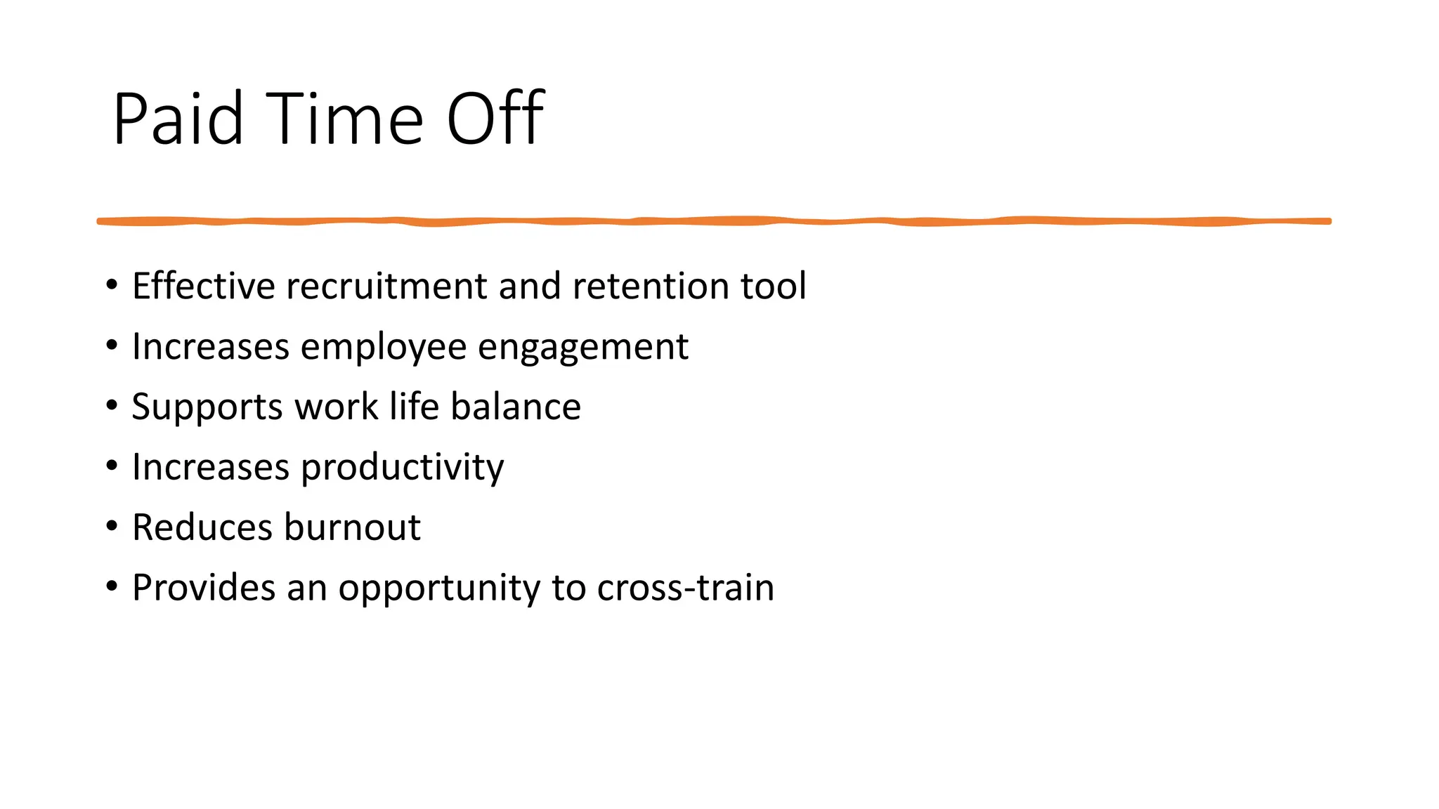 Paid Time Off Policy Review and Recommendations | PPT