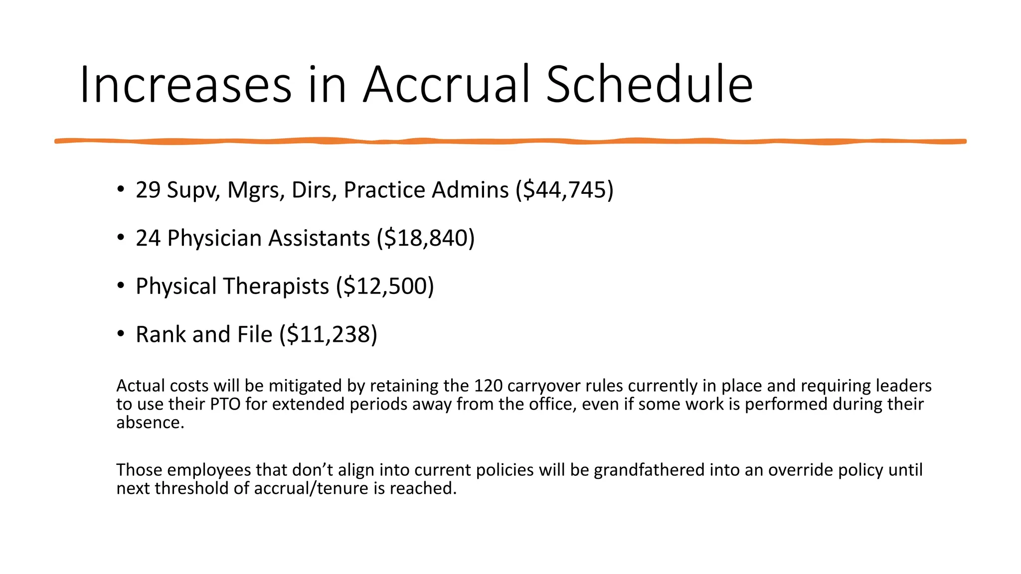 Paid Time Off Policy Review and Recommendations | PPT