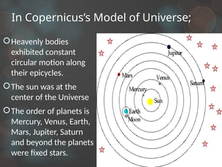 Ptolemaic, Copernican, and Tychonic Model of the Universe.pptx